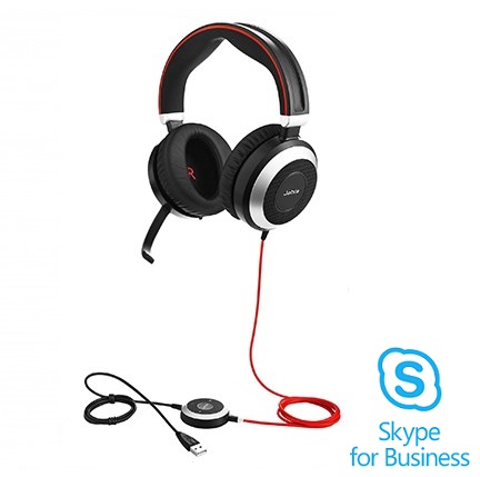 Jabra Evolve 80 Stereo Skype - Flexcom